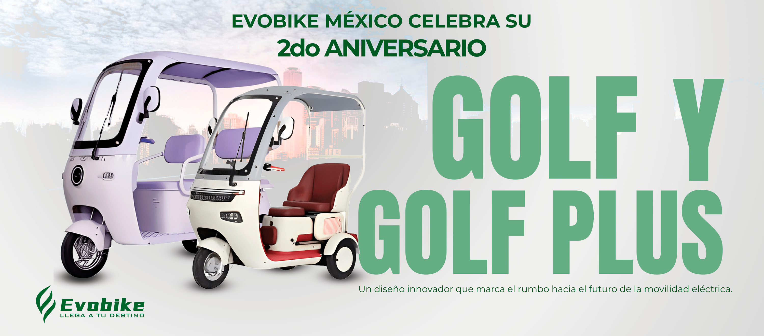 Evobike presentó los nuevos triciclos GOLF y GOLF PLUS